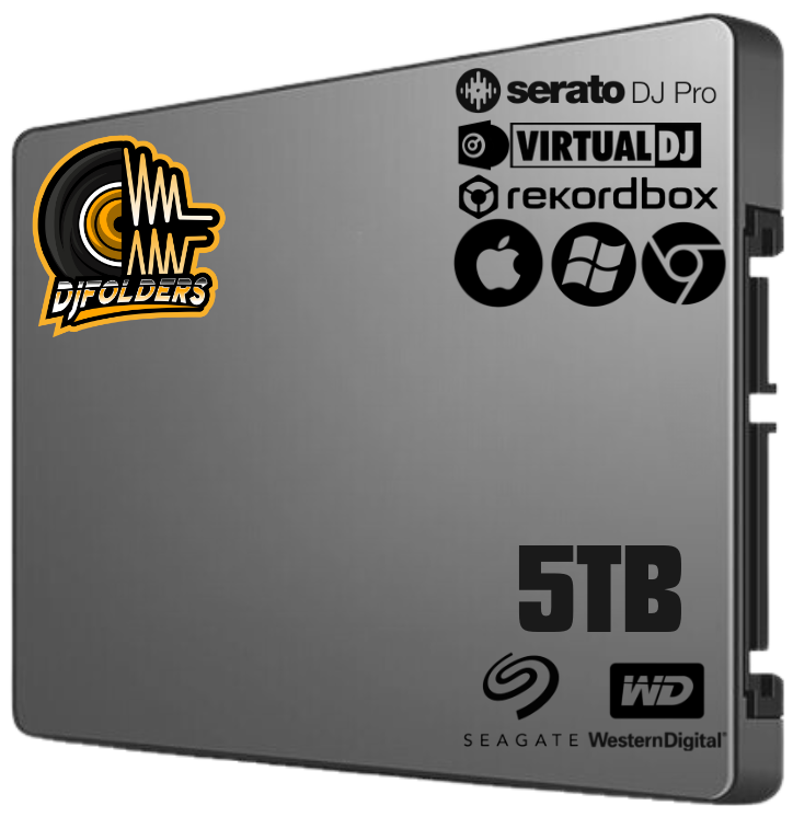 5TB Dj Ready Hard Drive(3.7tb) – DJFOLDERSHDD